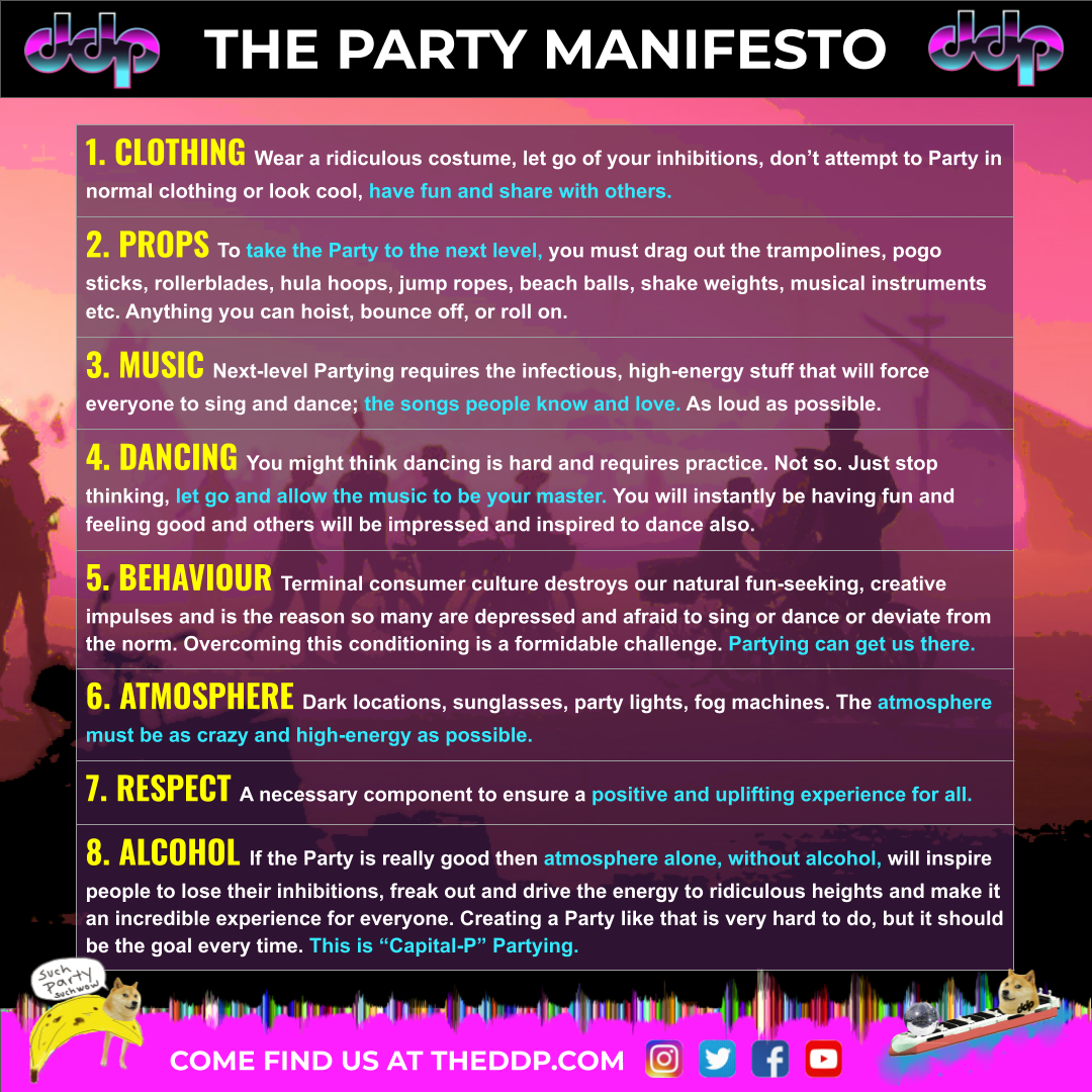 The Party Manifesto – The DDP – Decentralized Dance Party